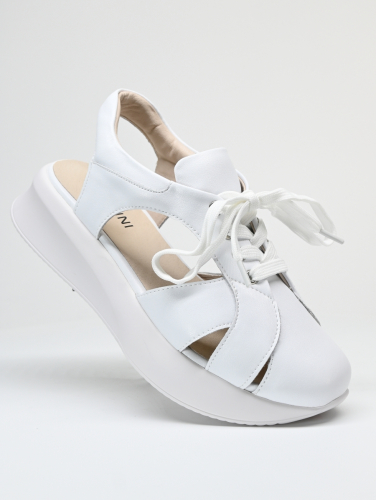 B6550 Туфли жен нат кож бел нат кож (39)