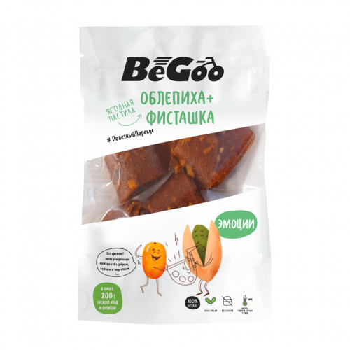 Пастила BeGoo облепиха+фисташка 30 гр