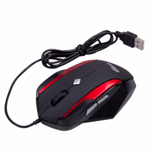 Мышь Ritmix ROM-307, игровая (черно-красный)