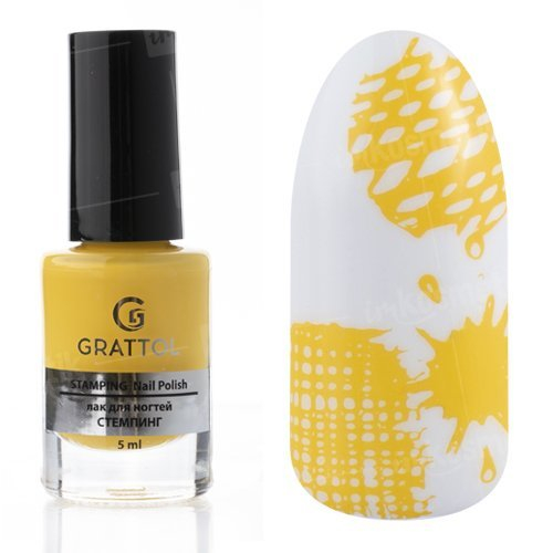Лак для стемпинга 6,5 мл Grattol 06 Yellow