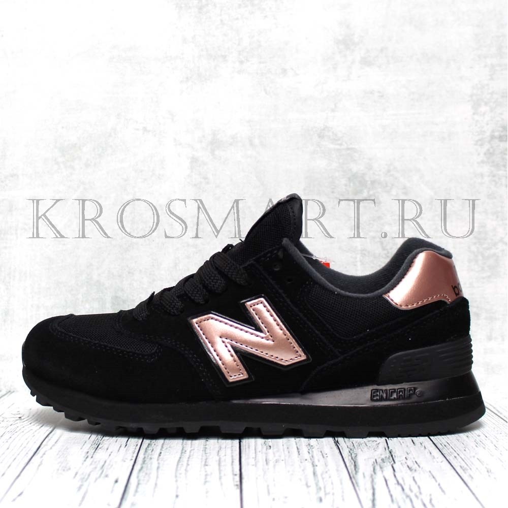 КРОССОВКИ N BAL*CE 574 ЧЕРНЫЕ С БРОНЗОЙ копия. Копии