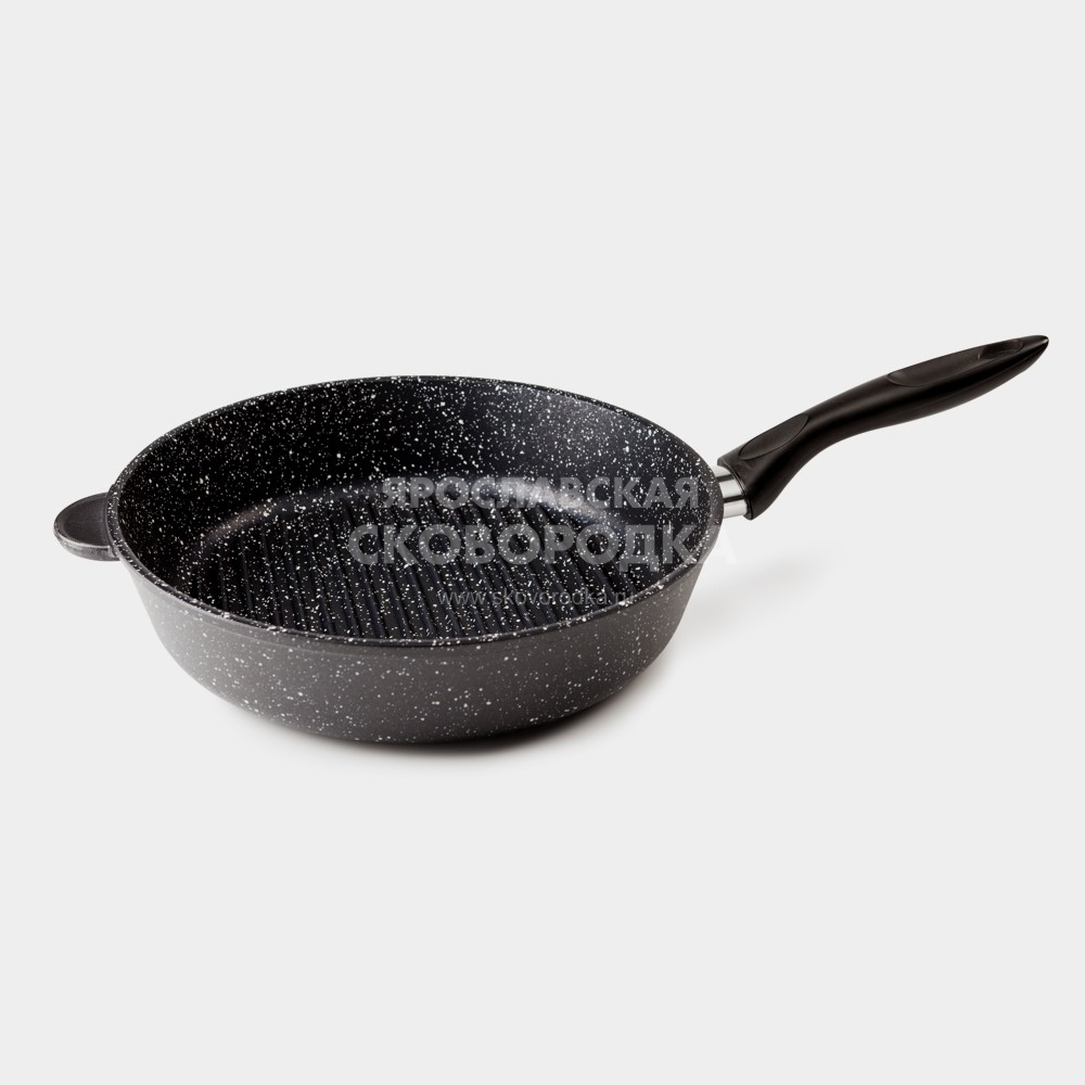 Кастрюля 4л. Ярославская сковородка, Ярославна, Mr. Сковородкин ЧЕРНЫЙ