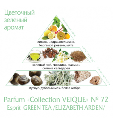 Perfume Collection Veique № 72 (ESPRIT Green Tea) /ELIZABETH ARDEN/ 100ml