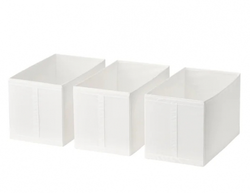 СКУББ, Коробка, белый, 31x55x33 см. IKEA