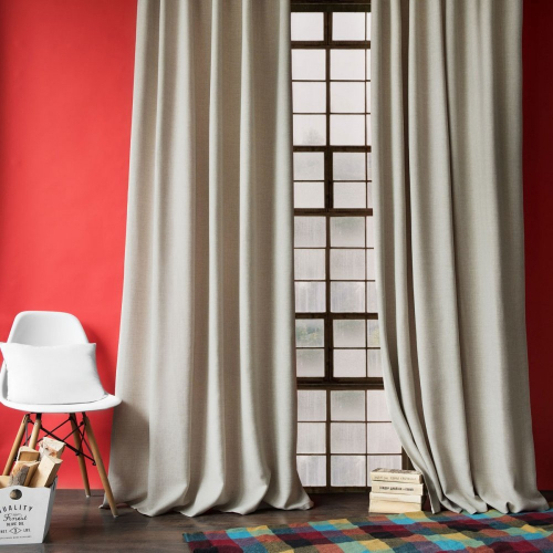 Комплект штор с подхватами Джерри, бежевый (bl-200374-gr). Россия