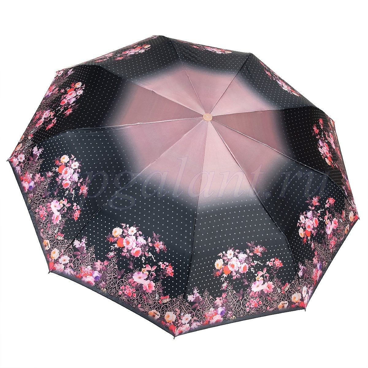 Зонт женский V2059 Viva 3 сл с/а 9 спиц сатин