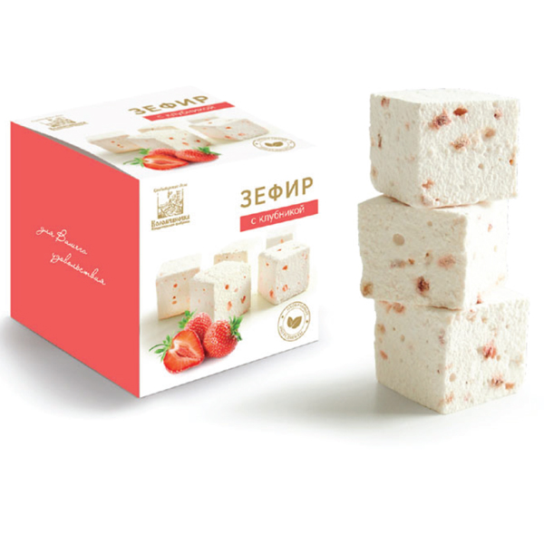 Зефир с клубникой, 180г. Коломчаночка
