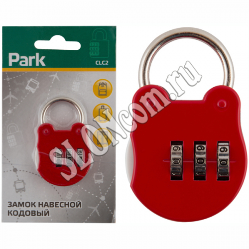 Замок навесной Park кодовый, 3 цифры, CLC2. sloncom