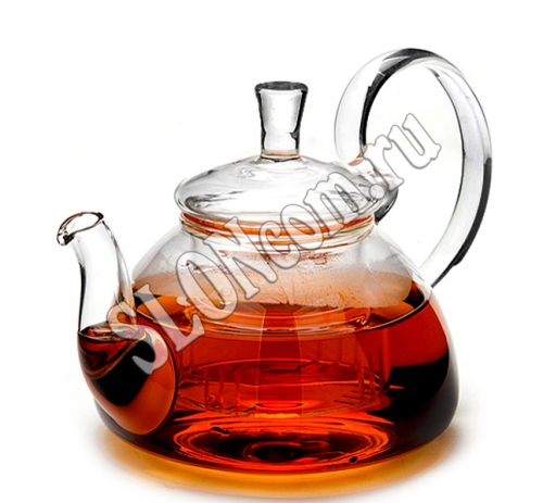 Чайник заварочный с крышкой, стекло, 600 мл MB24936. sloncom.ru