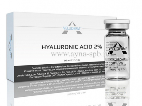 Veluderm Hyaluronic Acid 2% Cube3, 5 мл. Аюна