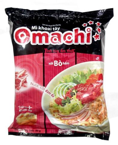 Сублимированная лапша OMACHI на мясном бульоне Говядина - 80 гр.
