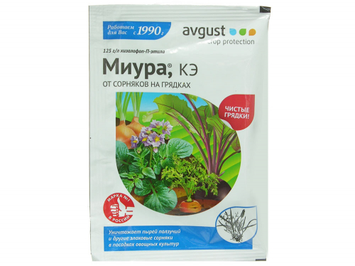 Купить Миура 4мл от сорняков на грядках Август