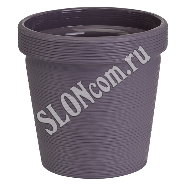 Кашпо Терра 1,1 л, сливовый. sloncom