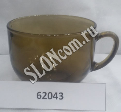 Бульонница стеклянная 670мл с ручкой Gigantesca. sloncom