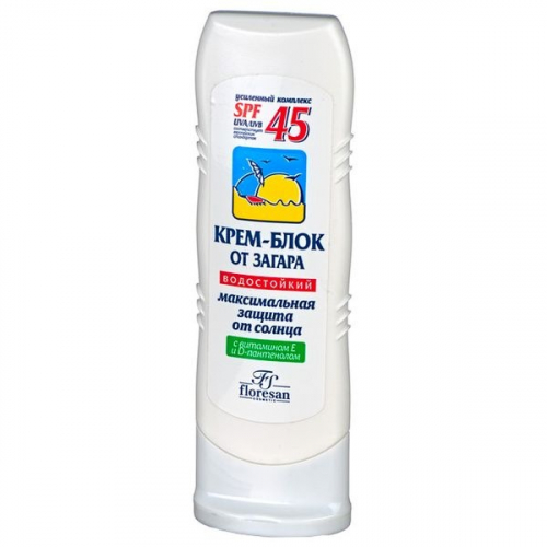 Крем-блок от загара spf45 floresan