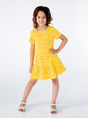 Платье LOVE желтые цветы. SOVAlina