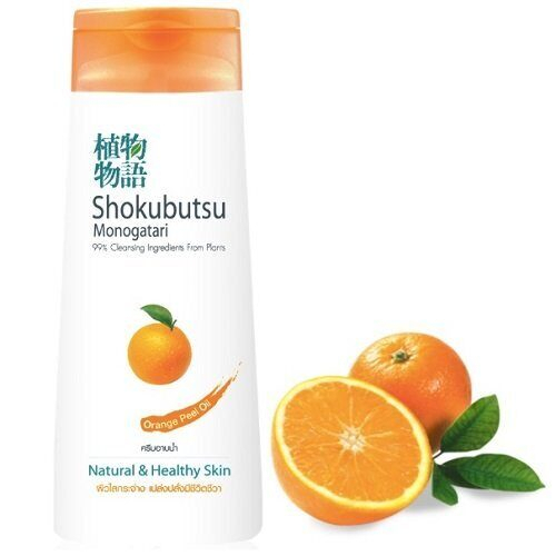 [LION] Shokubutsu Крем-гель для душа Апельсиновое масло, Orange Peel ...