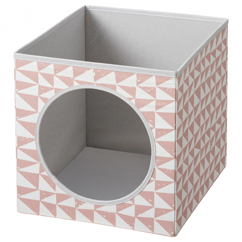 LURVIG ЛУРВИГ, Домик для кошки, розовый, 33x38x33 см. IKEA