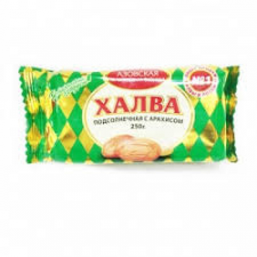 Халва подсолнечная с арахисом 0,25 кг. Вкусный орех