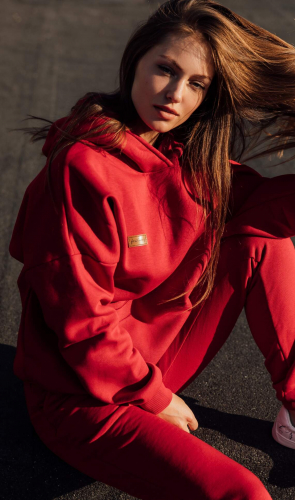 Толстовка Basic Oversize Red Fl. FORSTRONG
