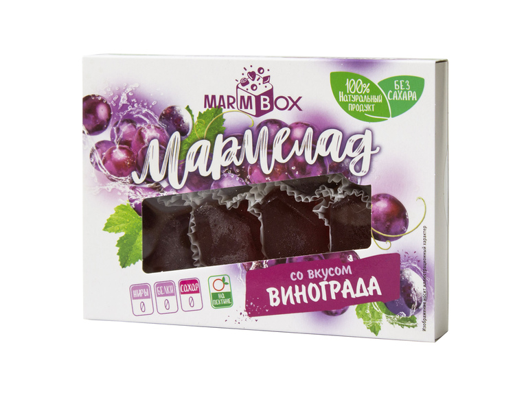 Мармелад желейный формовой Со вкусом винограда Marmbox. Мармеладная Сказка