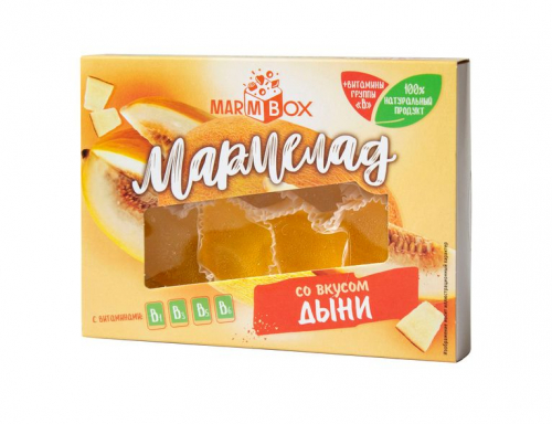 Мармелад желейный формовой Со вкусом дыни Marmbox. Мармеладная Сказка