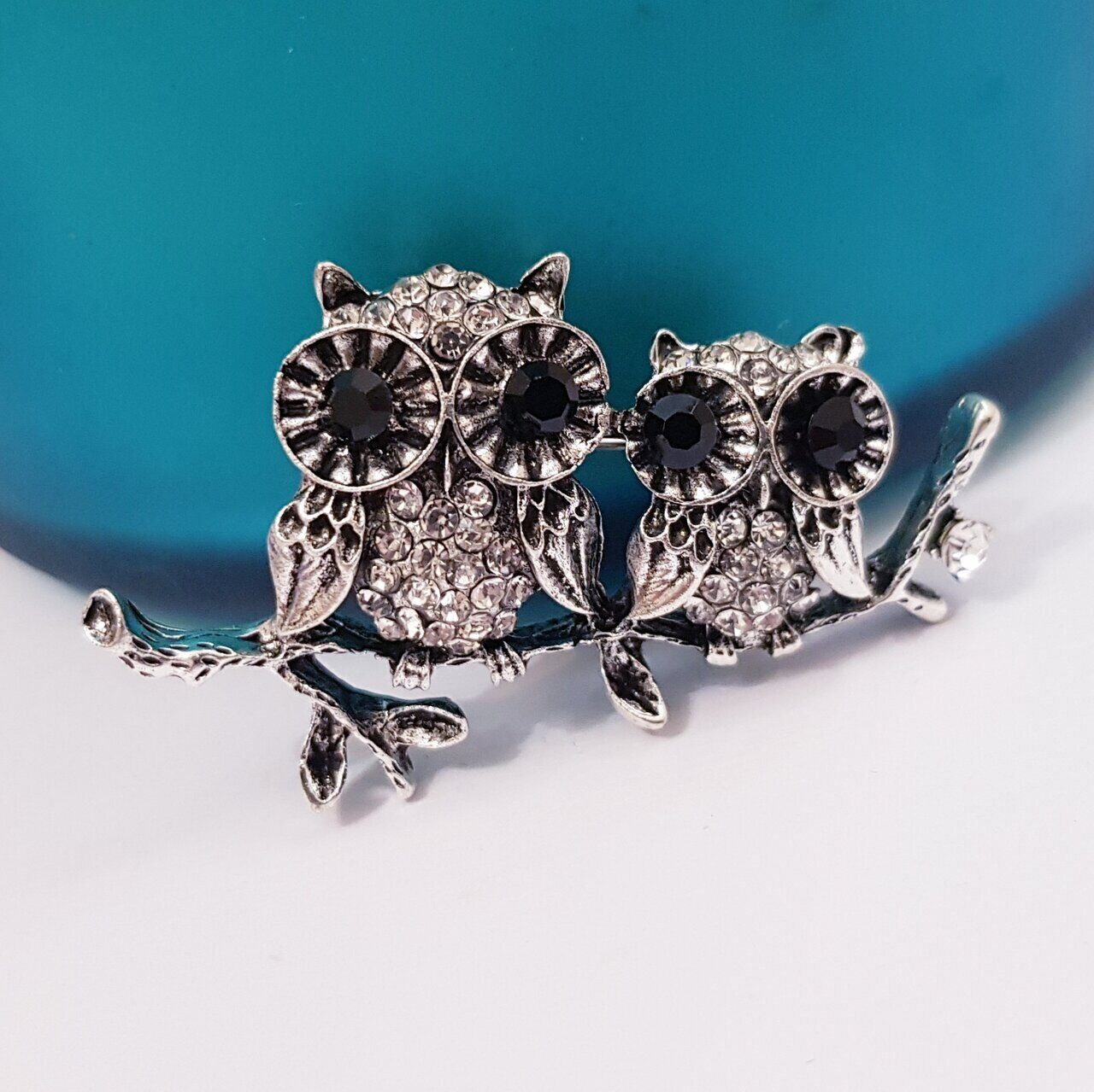 Брошка Совушки. zlatto-jewelry