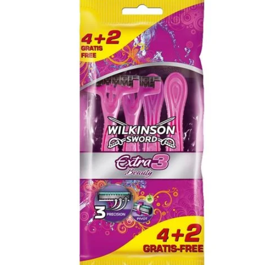 Станок для бритья одноразовый Schick (Wilkinson Sword) EXTRA-3 Beauty ...