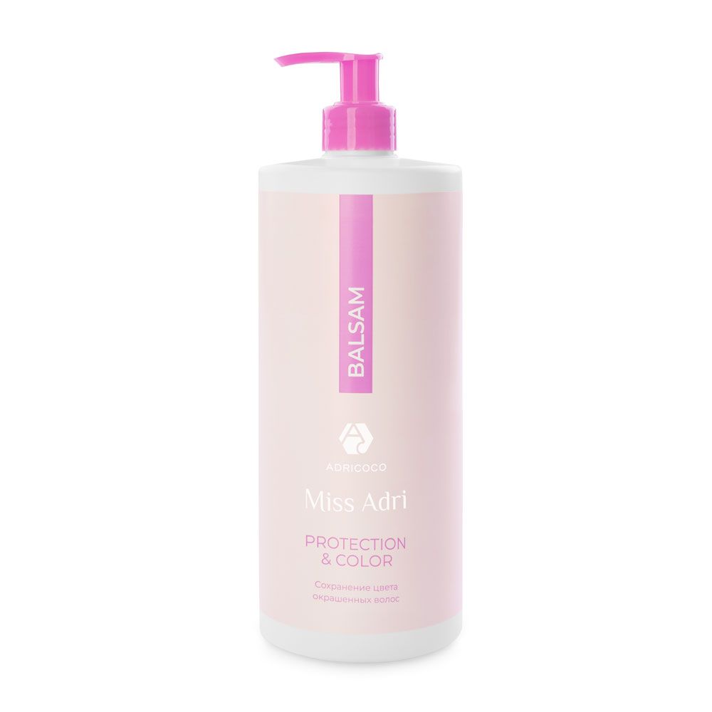 Бальзам для окрашенных волос ADRICOCO Miss Adri Protection & color, 1000 мл