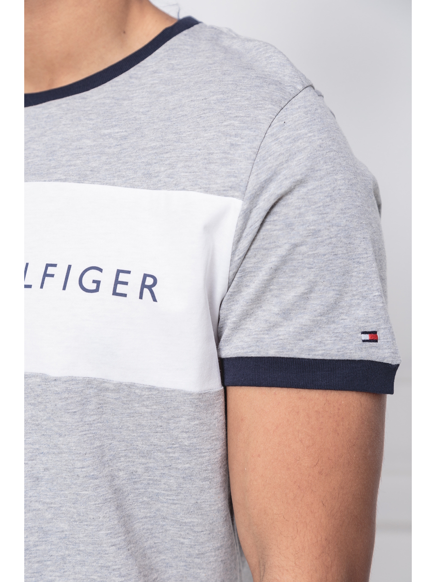 ФУТБОЛКА МУЖСКАЯ TOMMY HILFIGER 2033 СЕРЫЙ