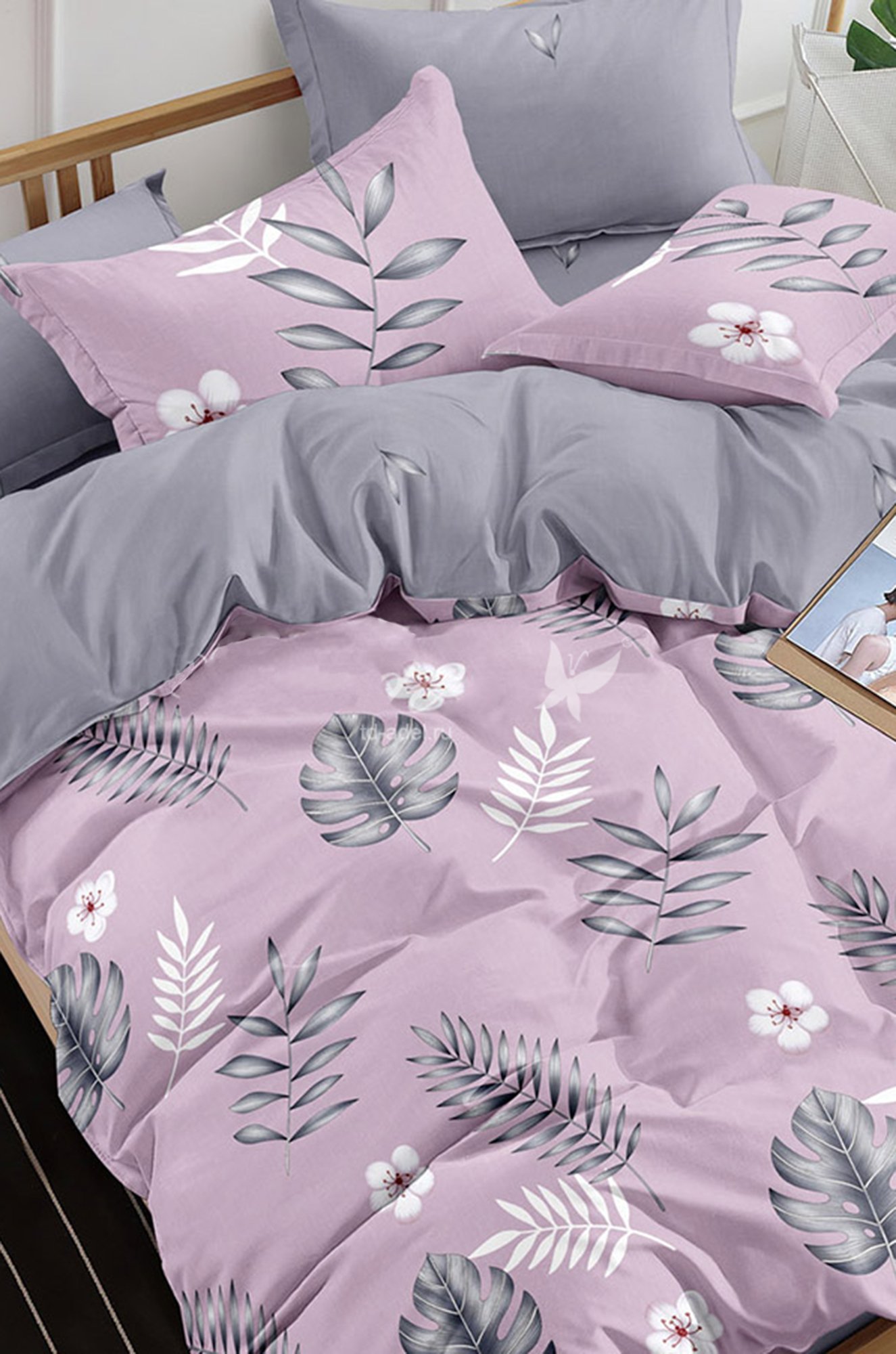 Адель, Постельное белье из сатина, 1,5 сп, наволочки 70*70 Адель