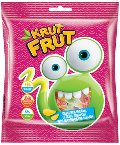 Жевательный мармелад KRUT FRUT Змейка 200г