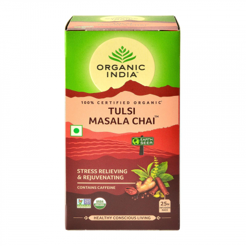 Tulsi Masala Chai Tea Organic India (Тулси Масала Чай Органик Индия) 25 ...