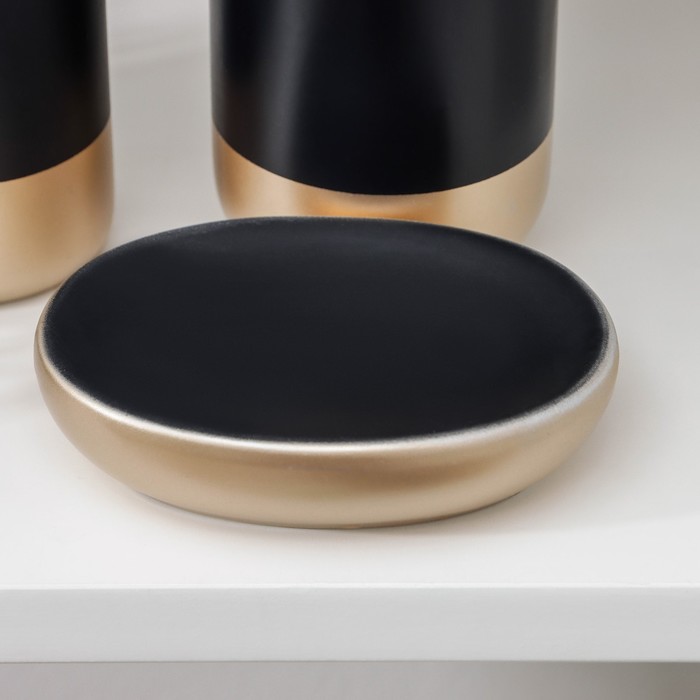 Наборы аксессуаров для ванной комнаты «Руж», 3 предмета (дозатор для ...