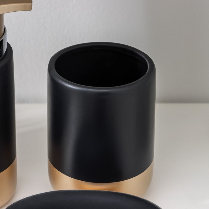 Наборы аксессуаров для ванной комнаты «Руж», 3 предмета (дозатор для ...