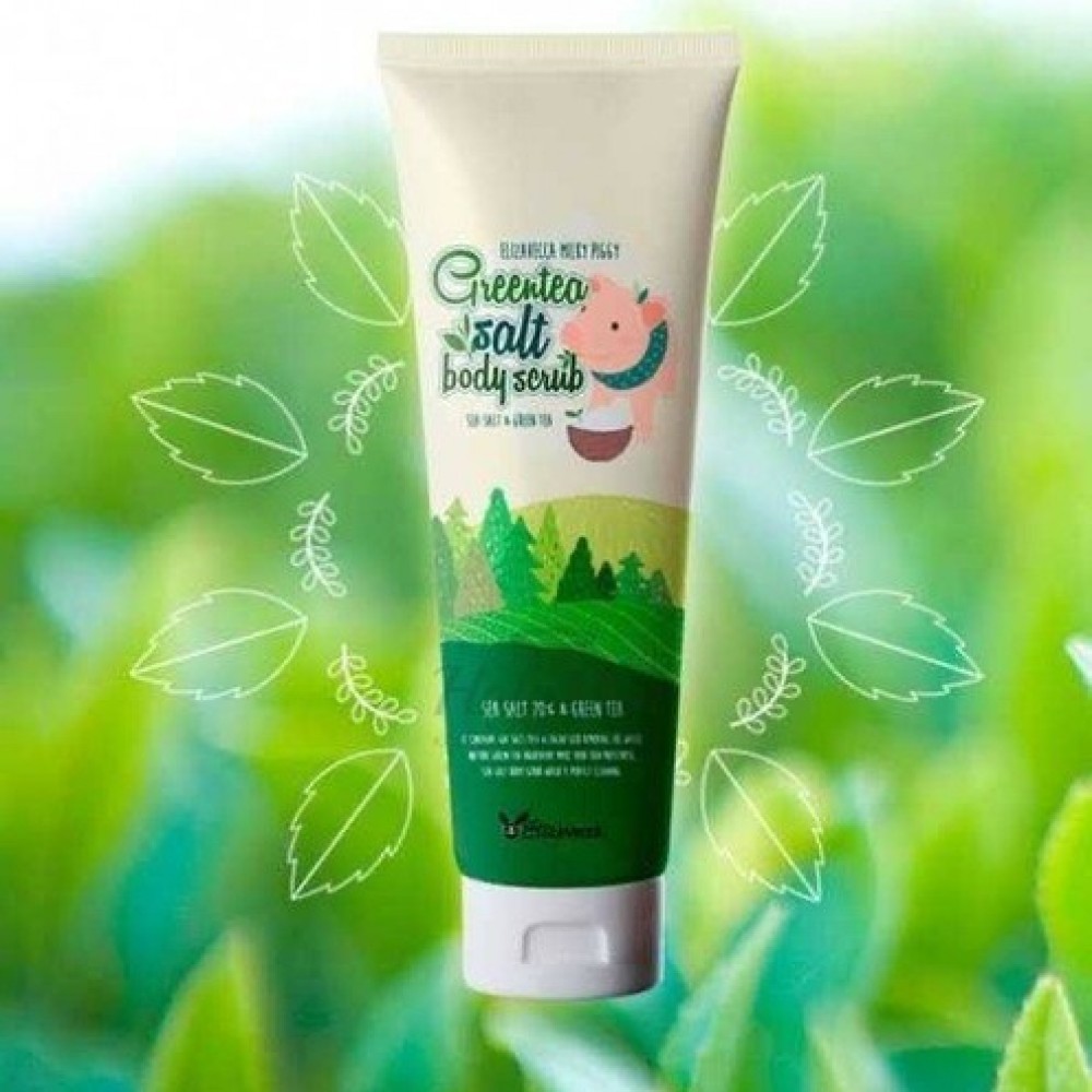 Скраб для тела ELIZAVECCA MIlky Piggy Green Tea Salt Body Scrub (KOREA ...
