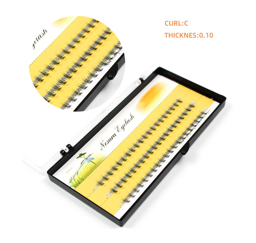 Пучки ресниц Nesura - 6 мм (0,1мм)