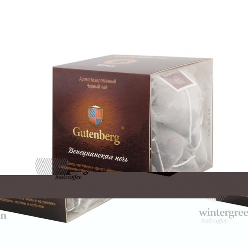 Чай в пирамидке Венецианская Ночь (кор. 12 шт.). wintergreen