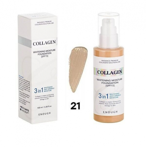 Тональный крем Enough Collagen Whitening Moisture Foundation SPF 15 ...