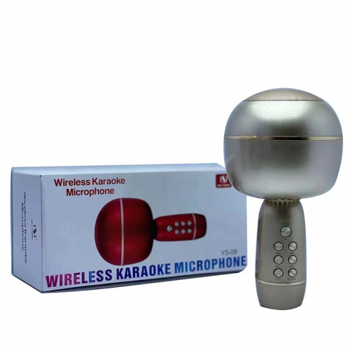 Микрофон для караоке YS-09 Bluetooth с динамиком черный
