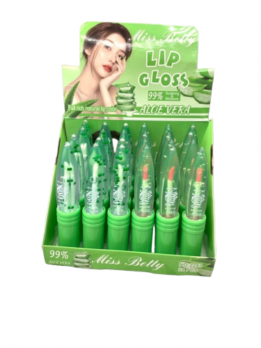 Проявляющаяся гигиеническая блеск для губ Алоэ - Вера Miss Betty Lip ...