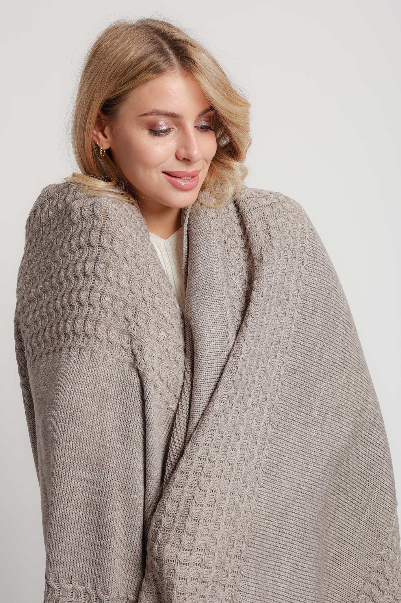 Плед 351111/кофе. Злата