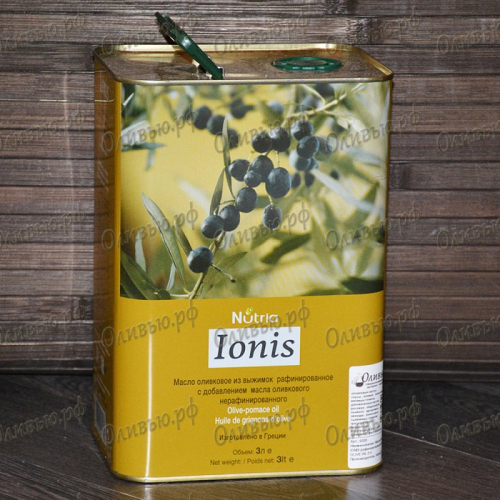 Масло оливковое рафинированное Pomace Olive Oil Ionis 3 л