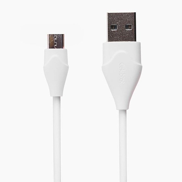 Кабель USB - micro USB Celebrat CB-10M (white). sibaks