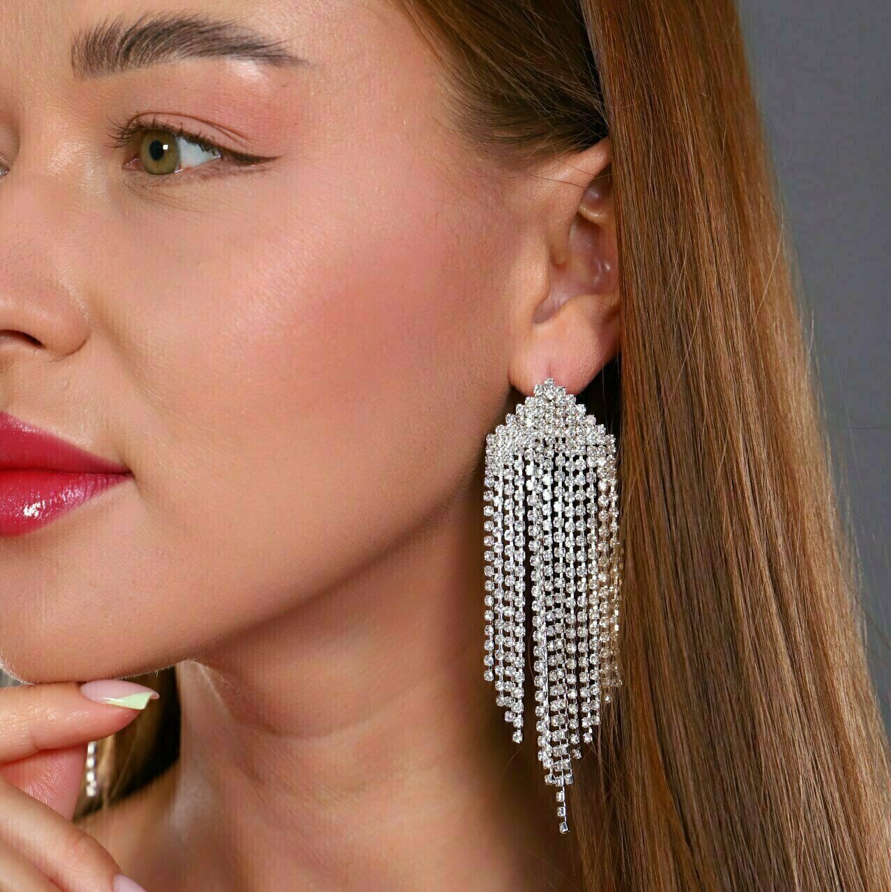 Серьги Вечерние женские. zlatto-jewelry