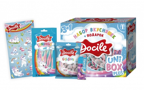 Набор кондитерских изделий Docile Uni Box Plus 164 гр. Сладости из Европы