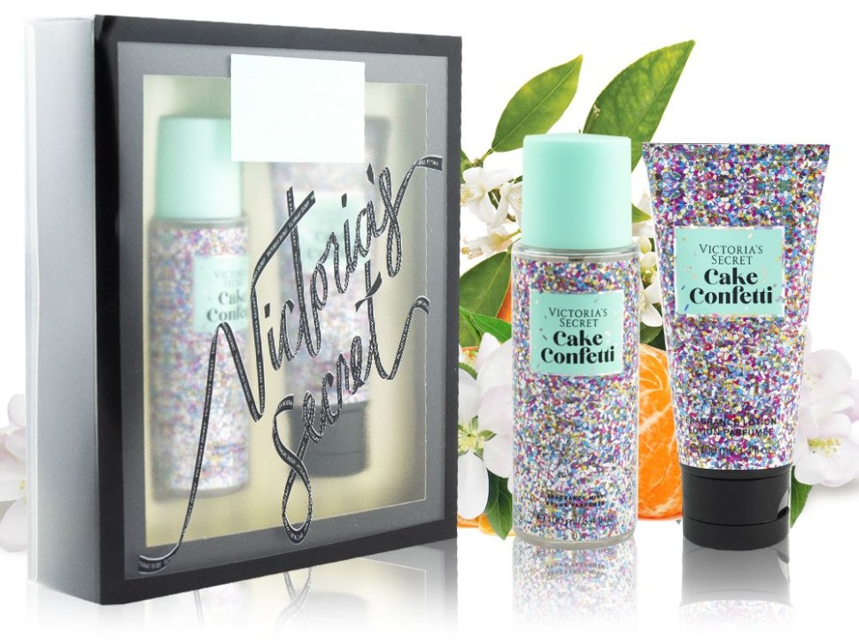 Копии Подарочный набор Victorias Secret Cake Confetti Мист+Лосьон 100 ...