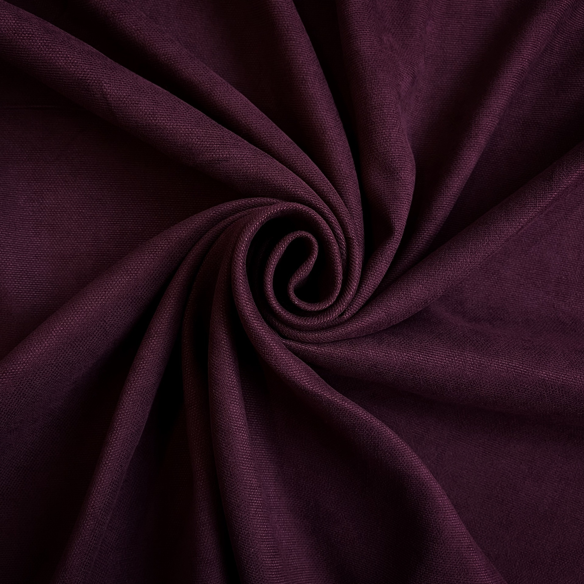 Портьерная ткань КАНВАС M02 №55 бордовый 300 см, Замер штор, Обработка Ткани противопожарным ...