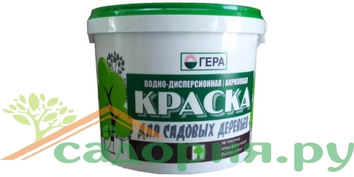 Сад. побелка Краска ГЕРА Ведро 4кг/ 6 шт