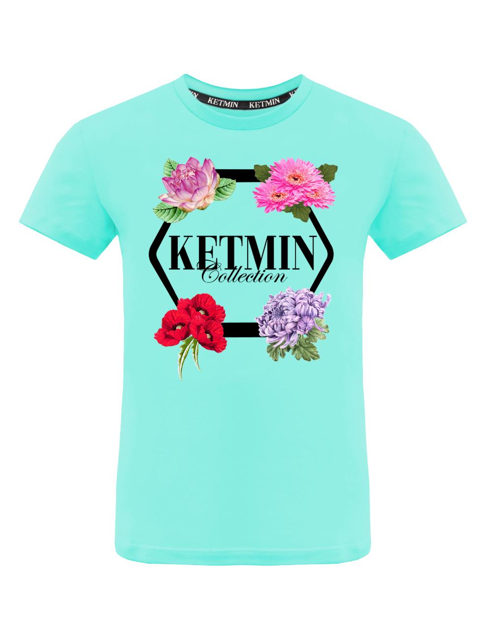 Футболка для девочки KETMIN СOLLECTION цв.Бирюза